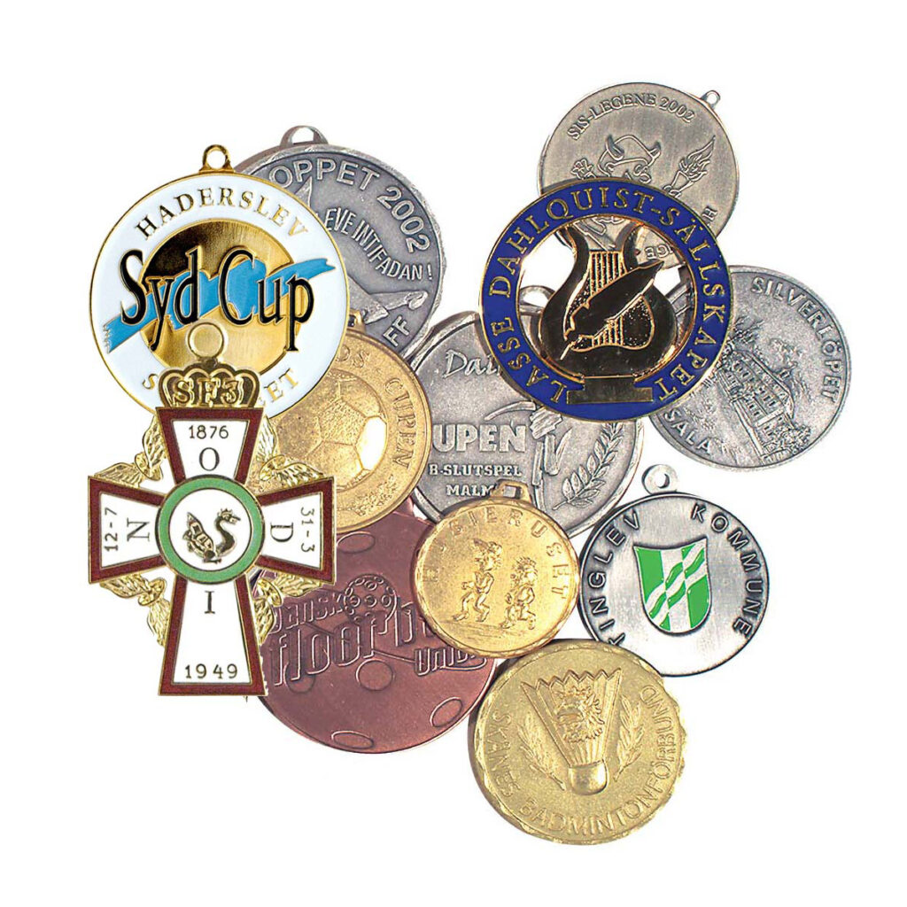 Specialdesignede medaljer - Danmark